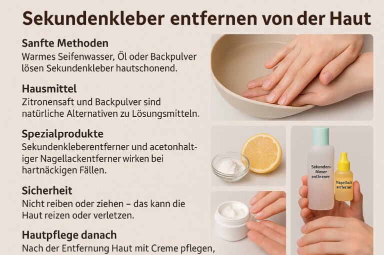 Wunderschone Sekundenkleber Haut Losen Fotos